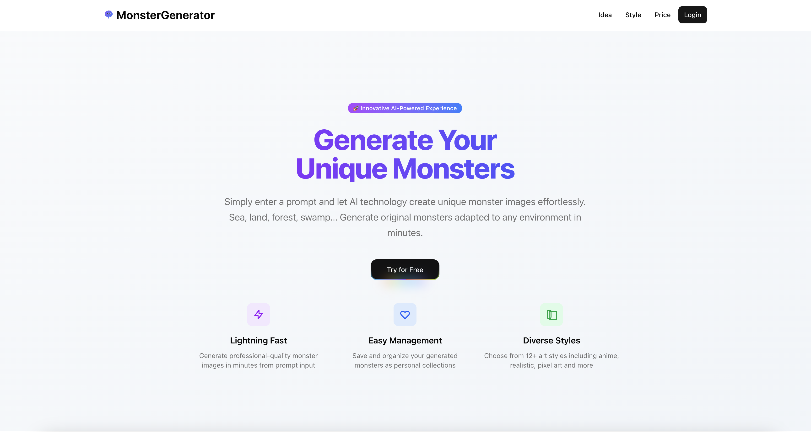 Monster Generator - AI Tool Review & Details | AI Directories